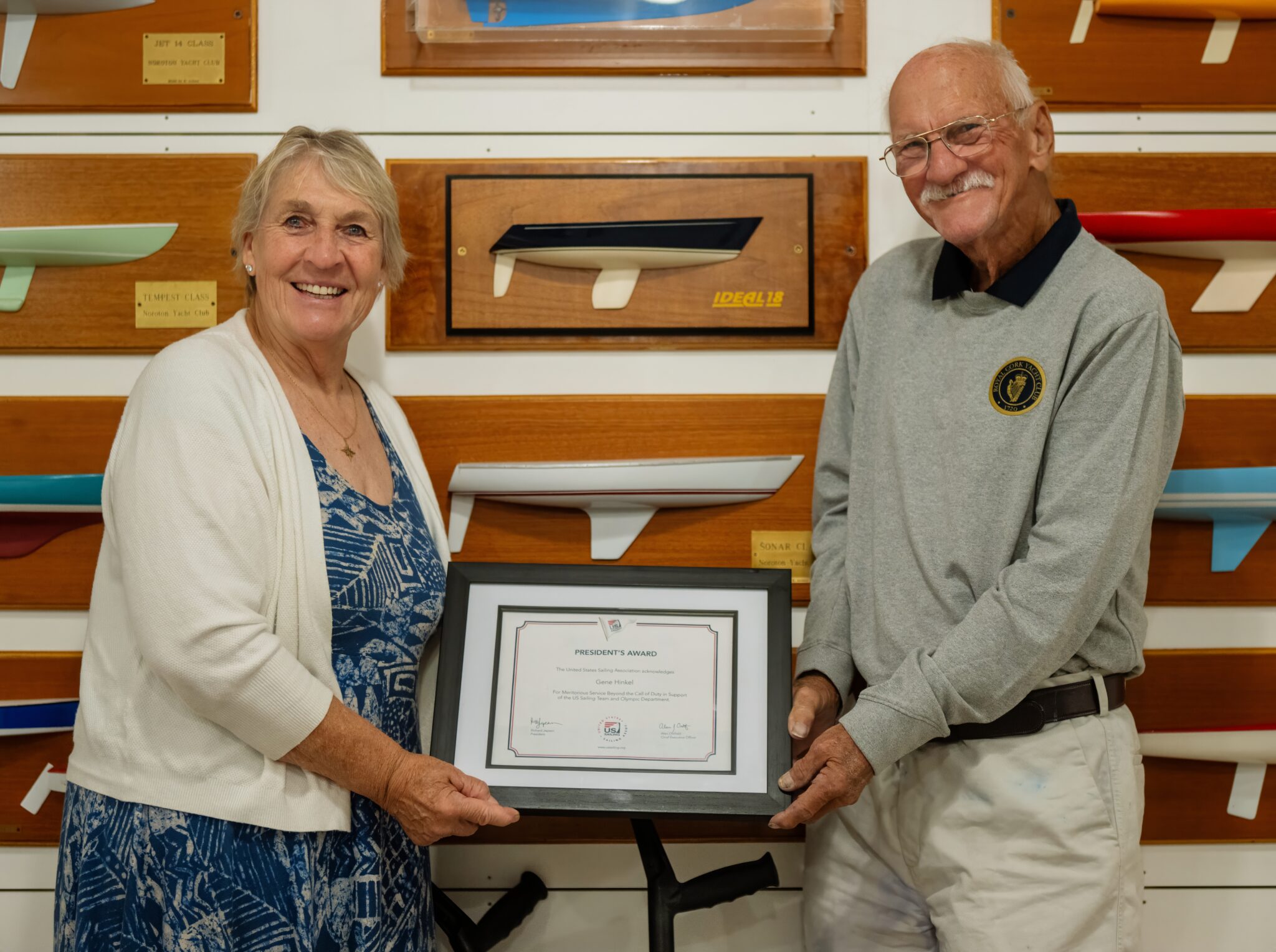 Gene Hinkel Receives US Sailing President’s Award at Sonar World ...